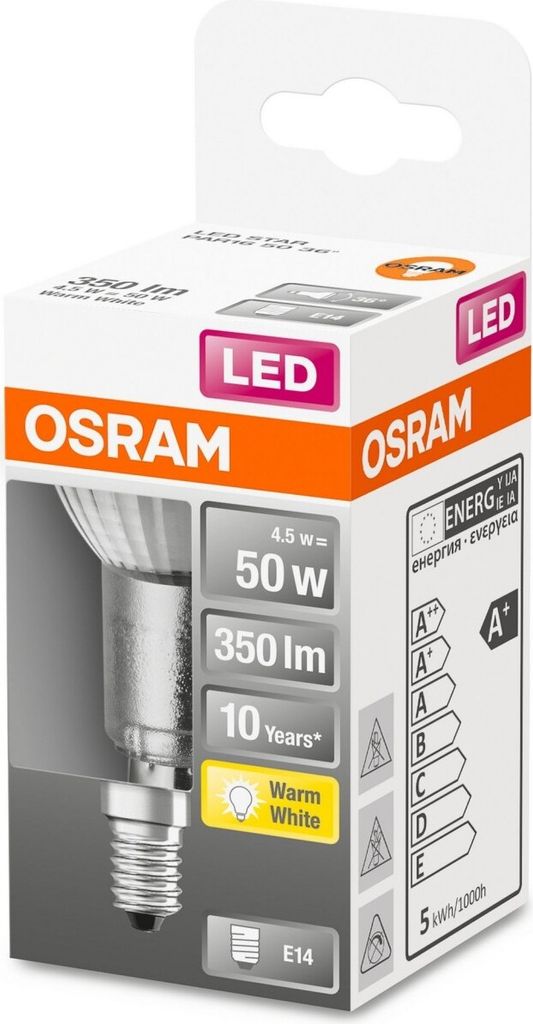 OSRAM STAR E14 / PAR16 LED reflektor 4,5W 36° | Kaufland.cz