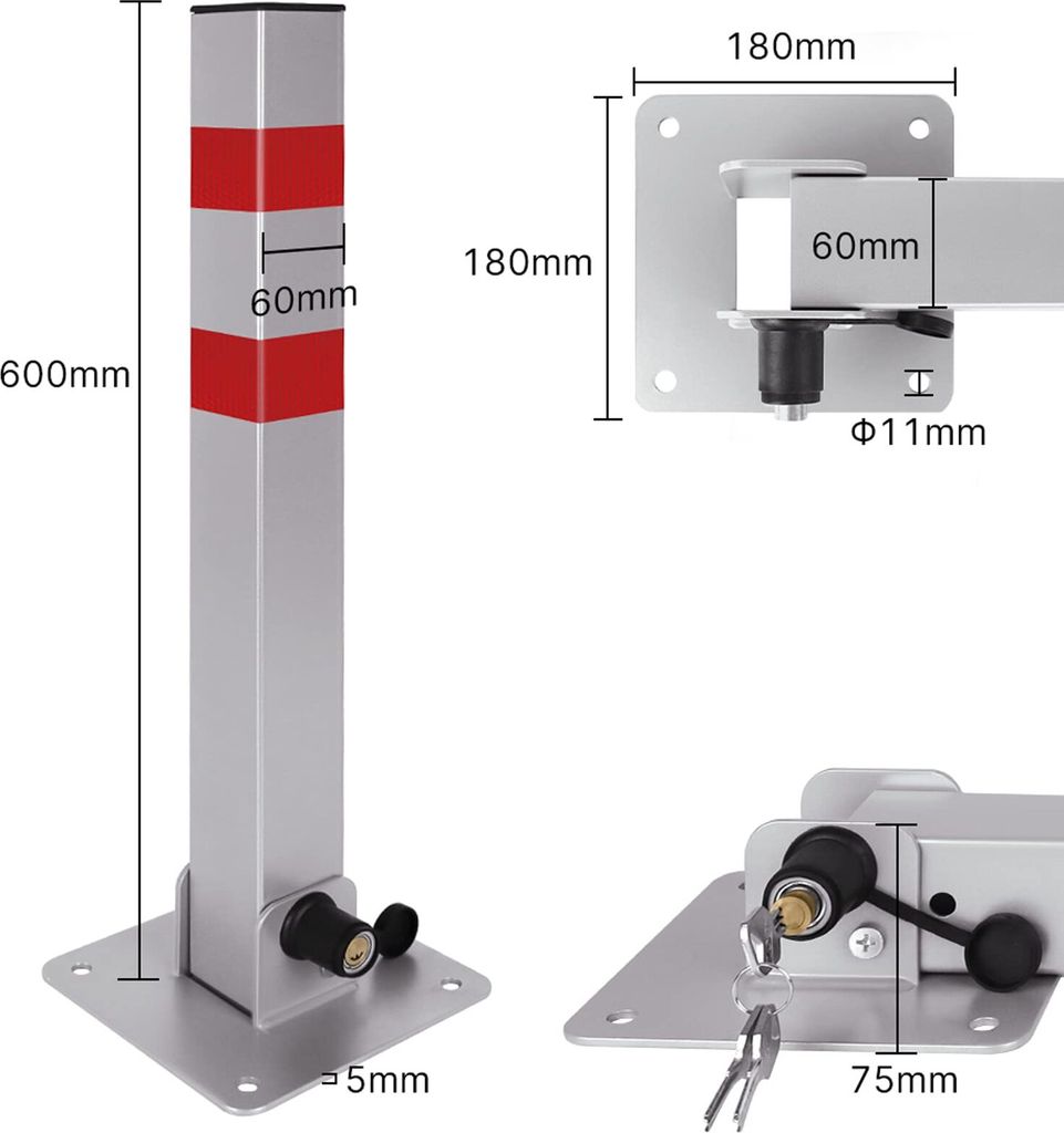 TRMLBE Absperrpfosten 1x Parkplatzsperre | Kaufland.de