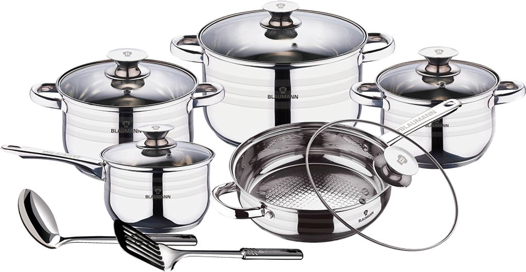 Edelstahl Koch Topf Set Geschirr 10-tlg. | Kaufland.de