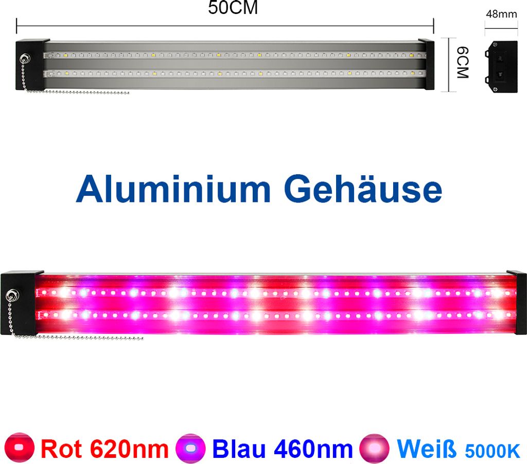 96 LED lampa pro rostliny s plným spektrem | Kaufland.cz