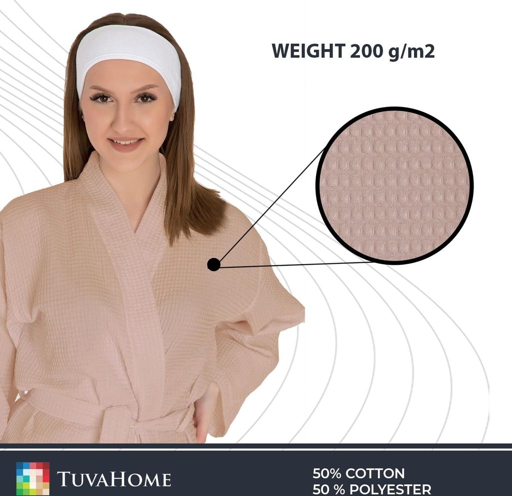 Vaflové župany TUVA HOME | Prémiový béžový, | Kaufland.cz