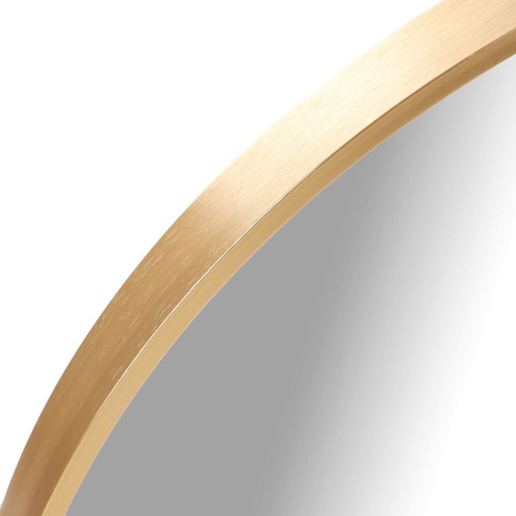 HOMLA Závesné zrkadlo ELORA oválne zlaté Š = | Kaufland.sk