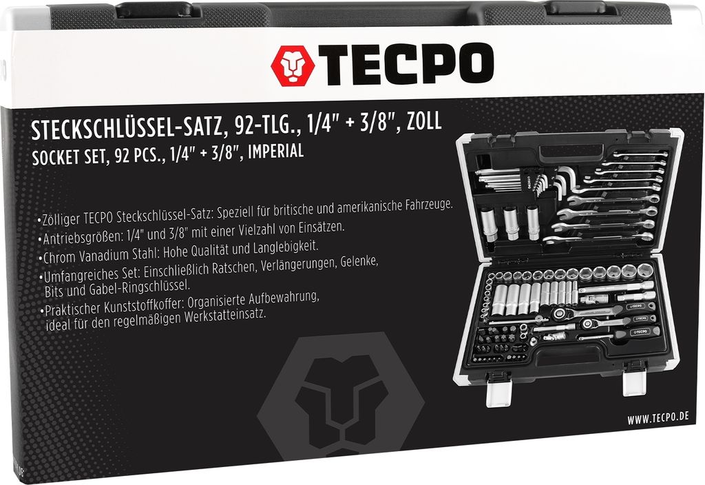TECPO Zoll Steckschlüssel Satz 92-tlg. | Kaufland.de