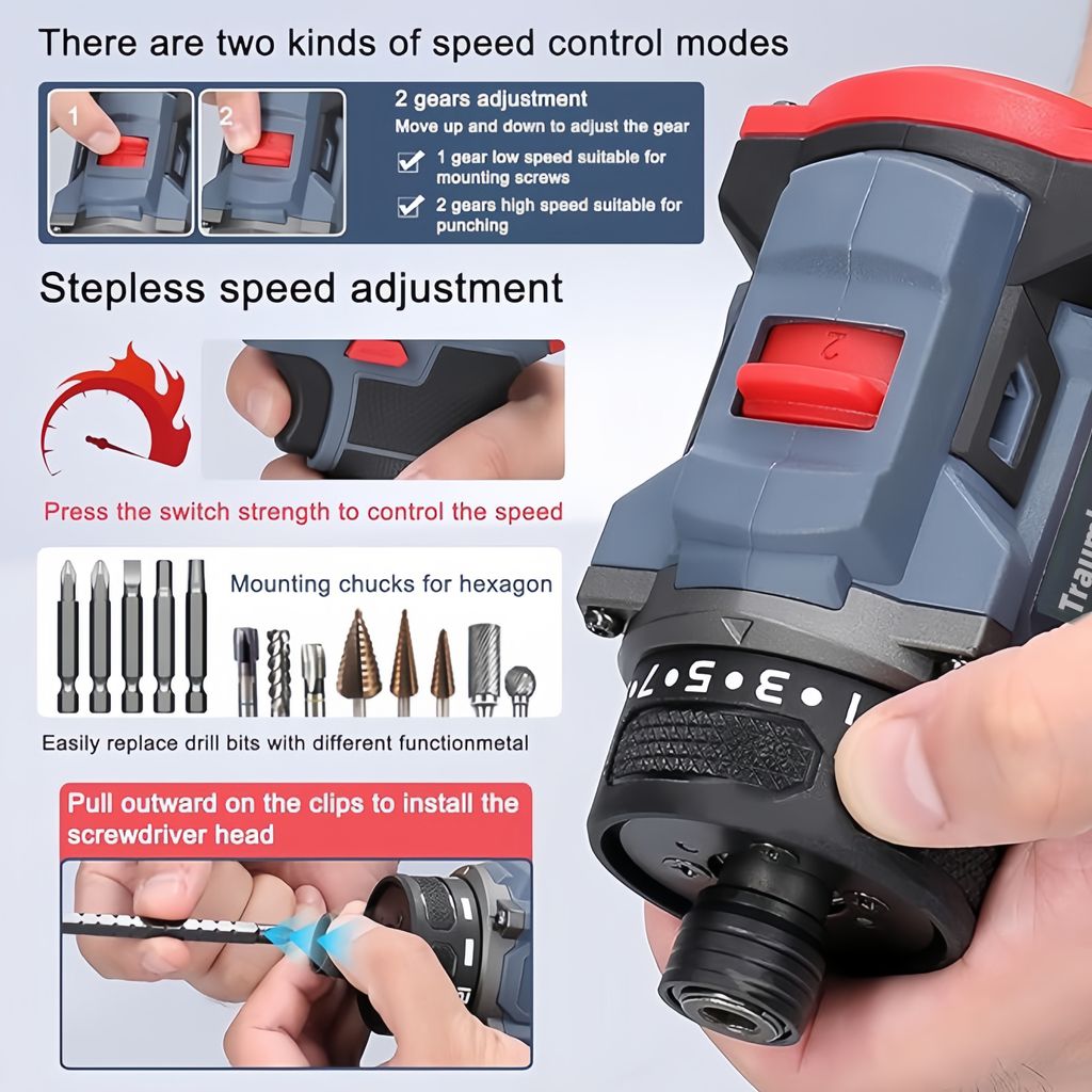 16.8V Akkuschrauber,2in1 bürstenloser | Kaufland.de