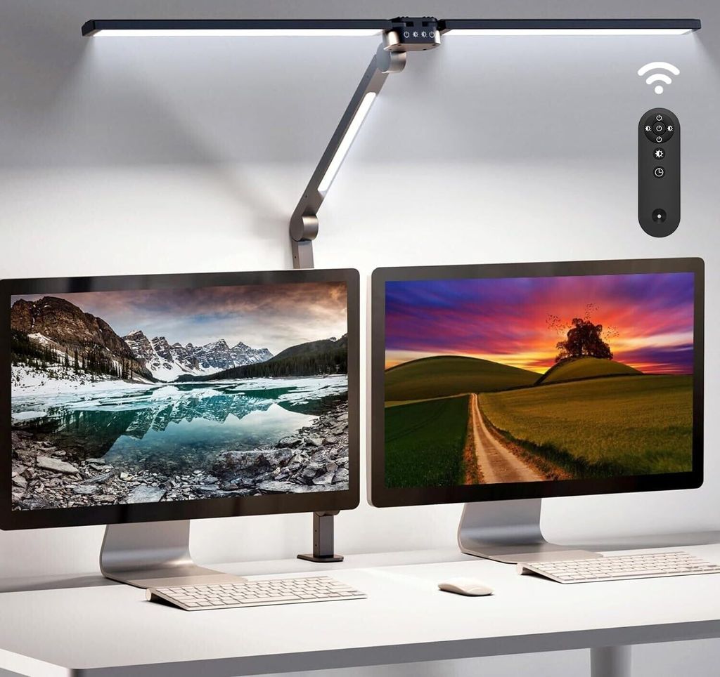 24W LED stolní lampa Upínatelná Stmívatelná 4 teploty barev