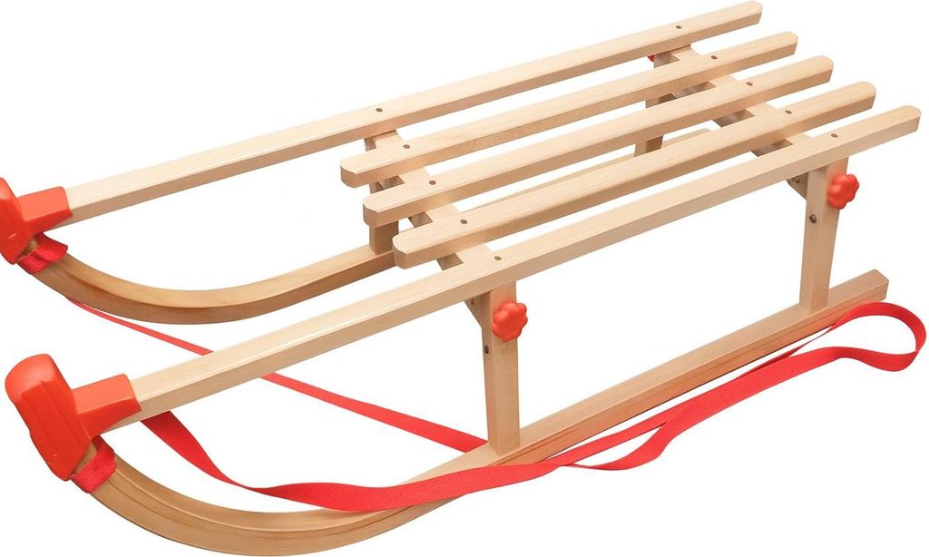 INDUSTORM Holzschlitten, Schlitten aus Holz für Kinder und