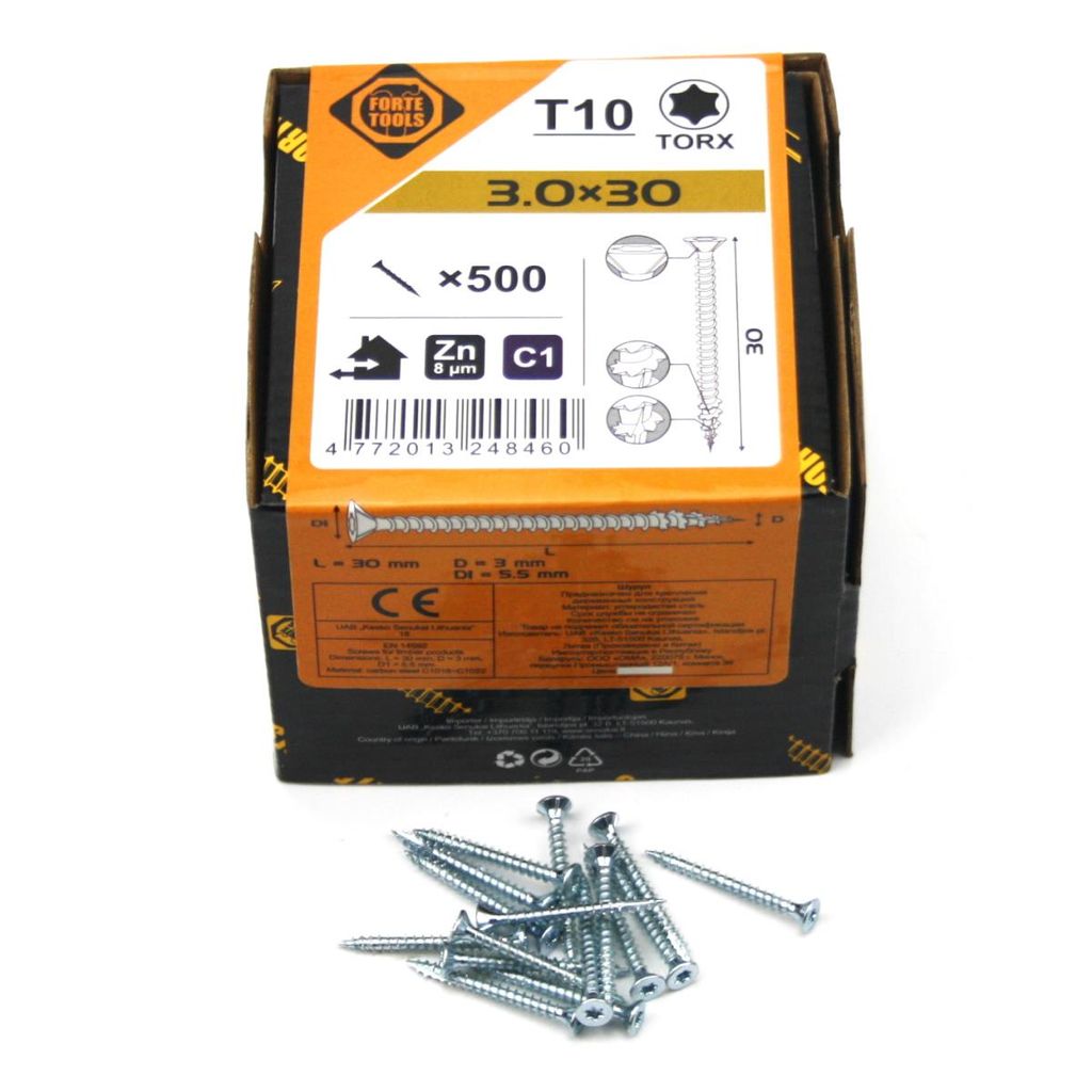 500x Universal Holzschrauben 3,0x30mm T10 | Kaufland.de