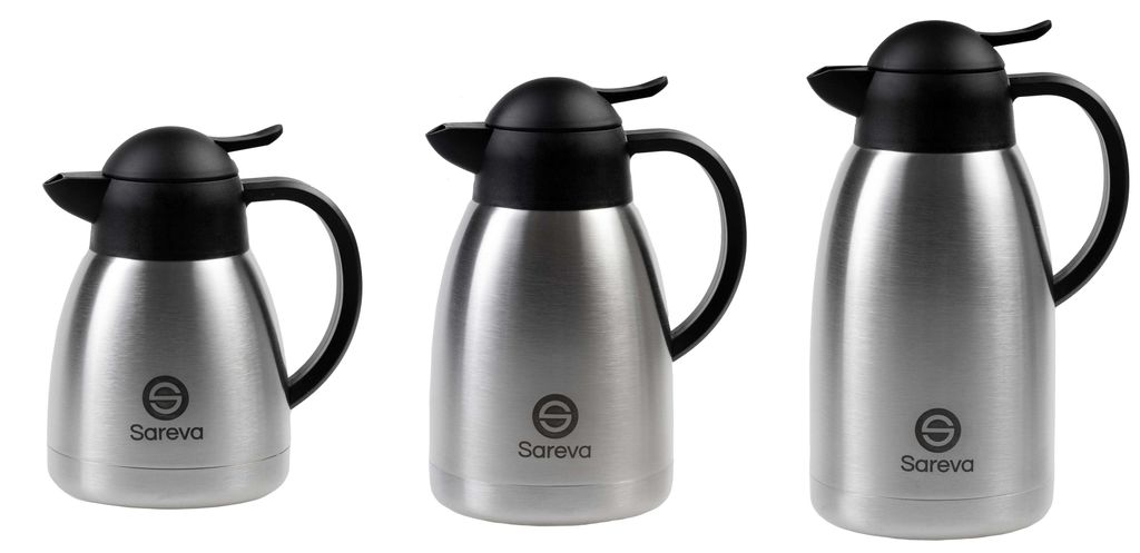 Sareva Thermoskanne - Edelstahl - Schwarz - 1 | Kaufland.de