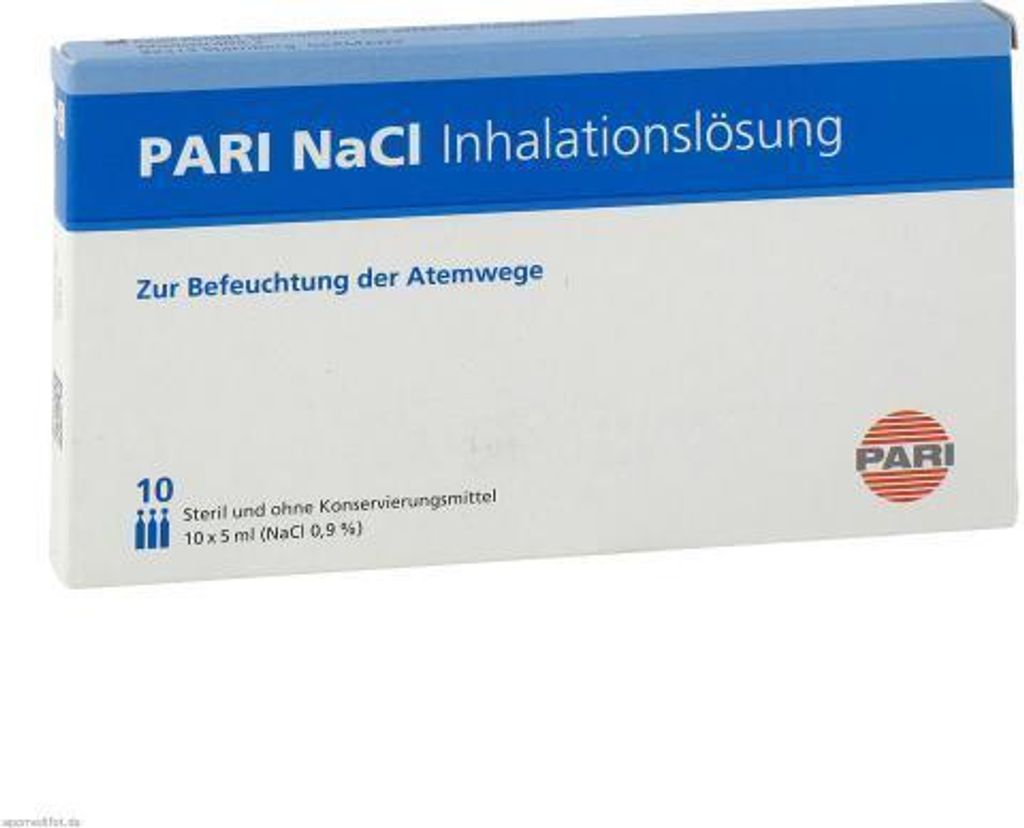 Pari Nacl Inhalationslösung Ampullen 10X5 ml Inhalatoren