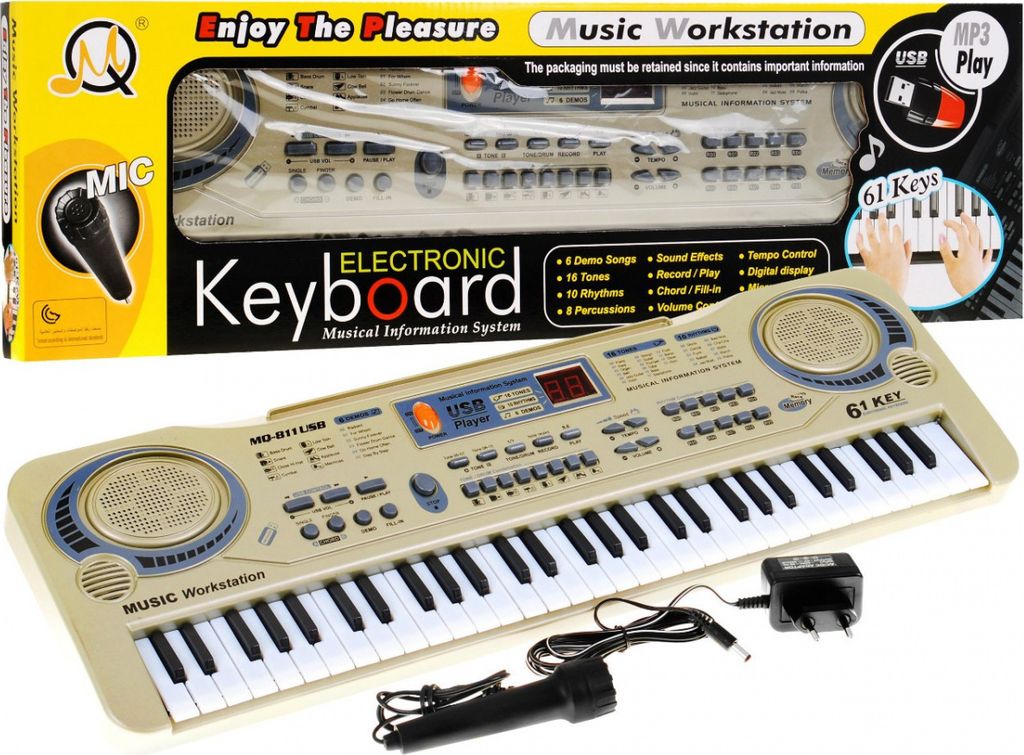 Elektronické klávesy s mikrofonem kláves MP3 | Kaufland.cz