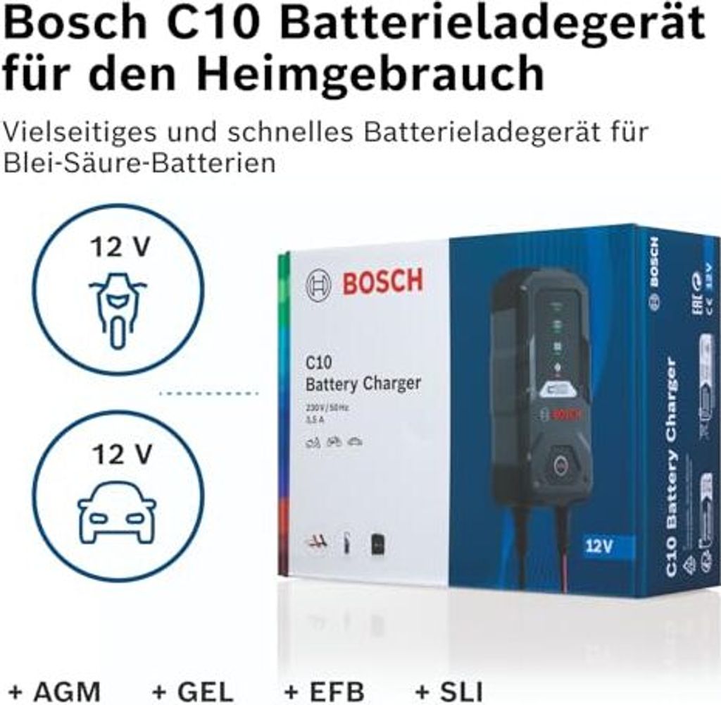 Ładowarka akumulatorów Bosch C10 3,5 A | Kaufland.pl