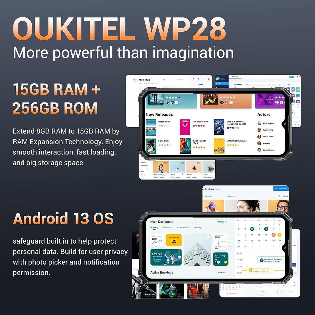 OUKITEL WP28 Android13 Outdoor Smartphone 15 | Kaufland.cz