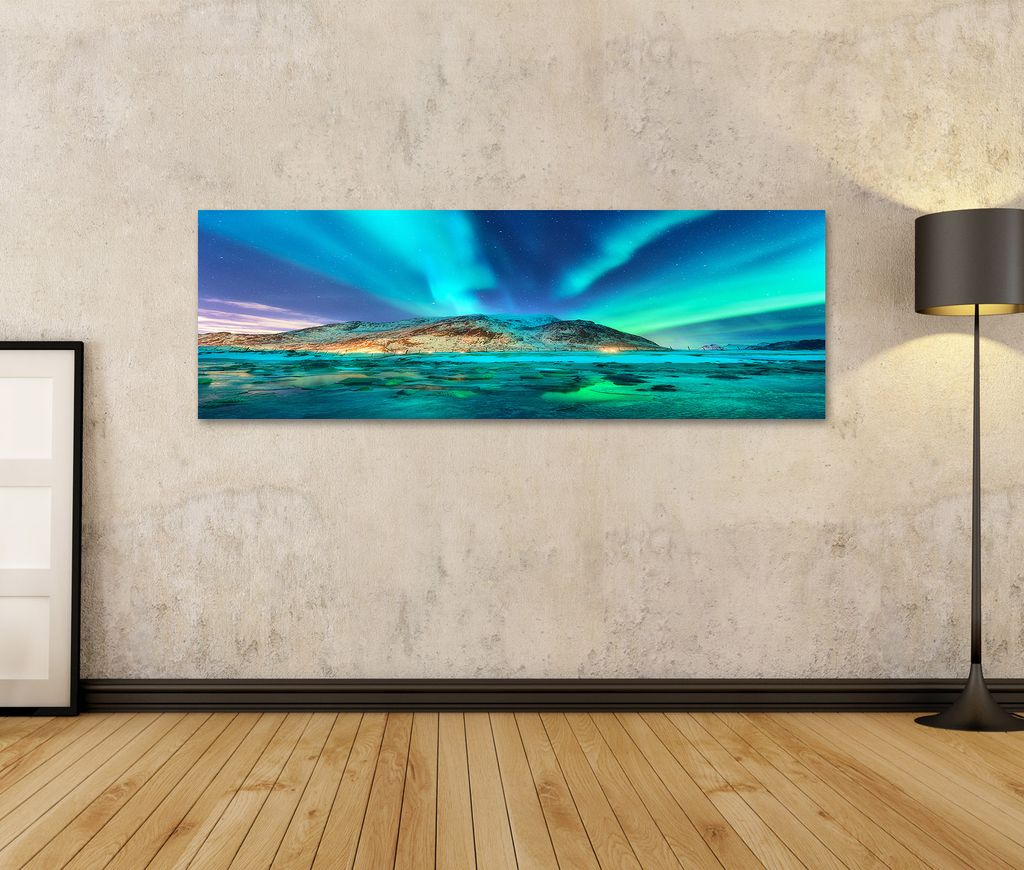 islandburner Bild auf Leinwand Polarlicht. | Kaufland.de