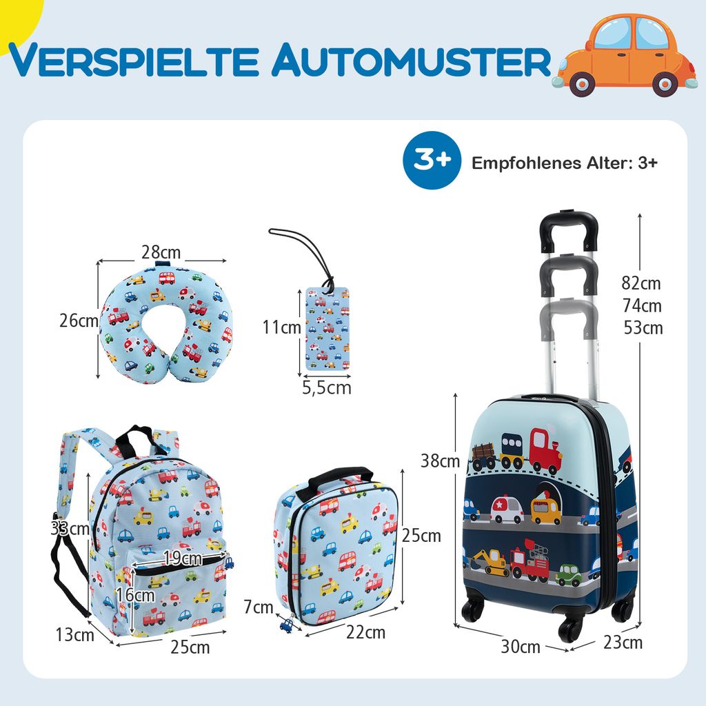 GOPLUS 5tlg Kinderkoffer Set, Kids Trolley | Kaufland.de
