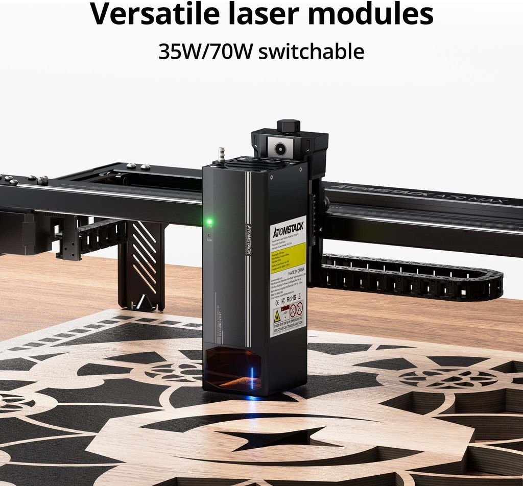 ATOMSTACK A70 MAX 70W gravírovací stroj se 2 | Kaufland.cz