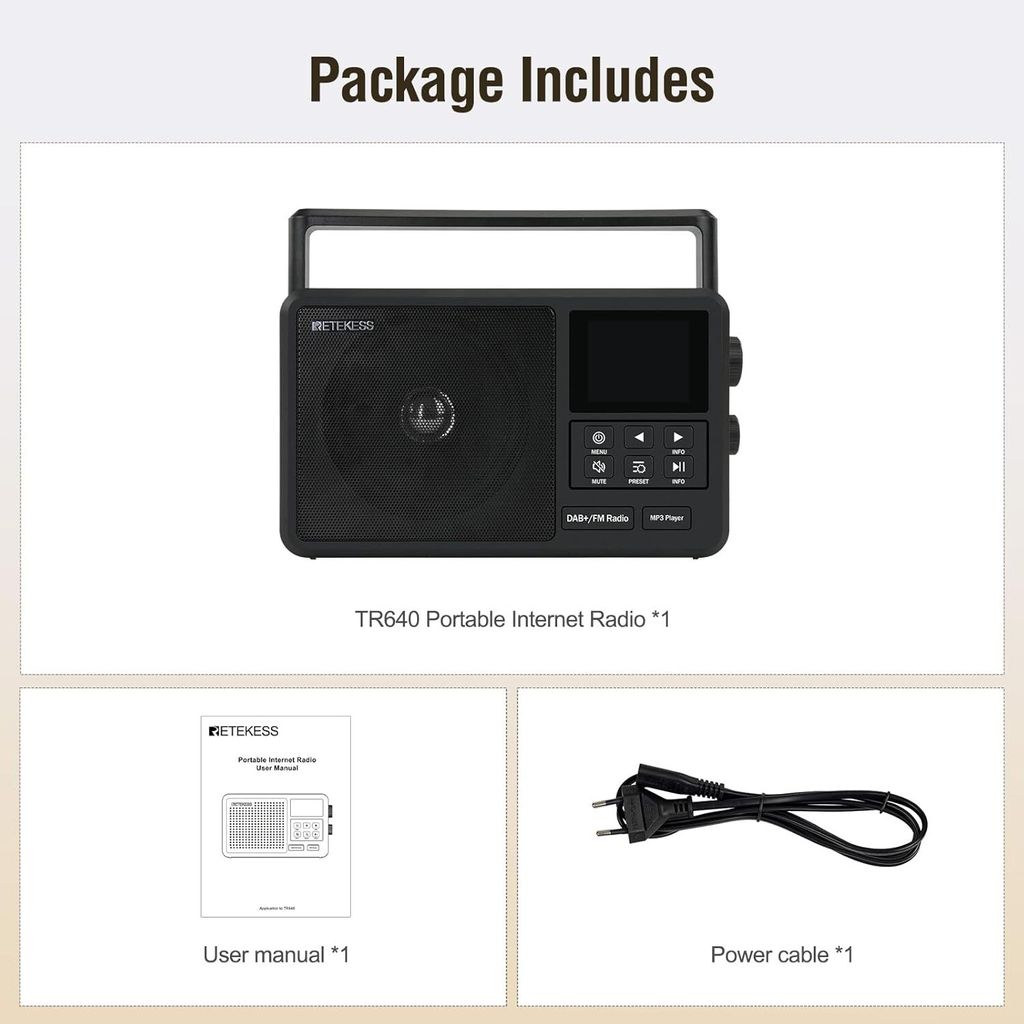 Retekess TR640 Internetradio,Tragbares DAB | Kaufland.de