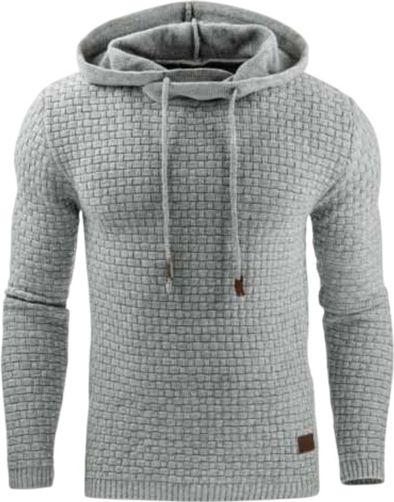 ASKSA Sweat à capuche pour homme Sweat à gaufre pour homme