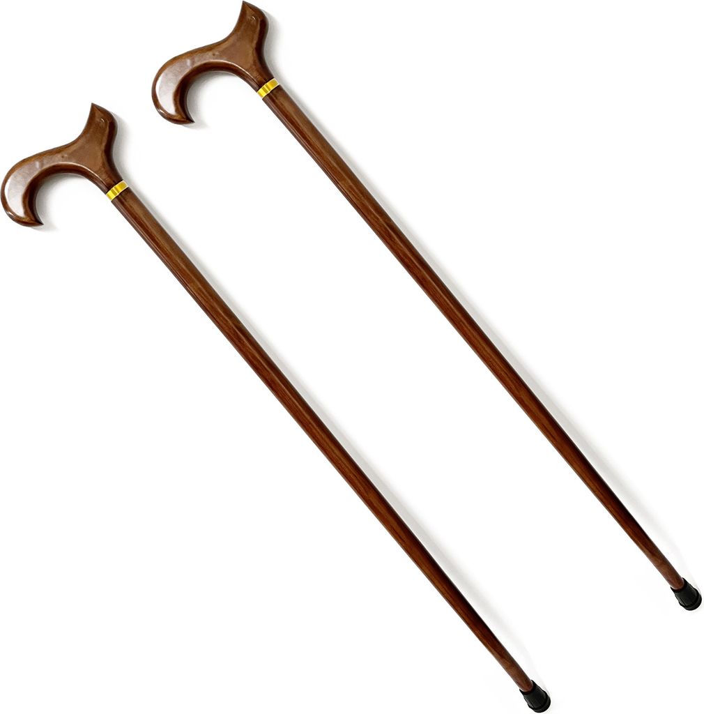 2er Set Holz Gehstock 93 cm Länge Kürzbar | Kaufland.de