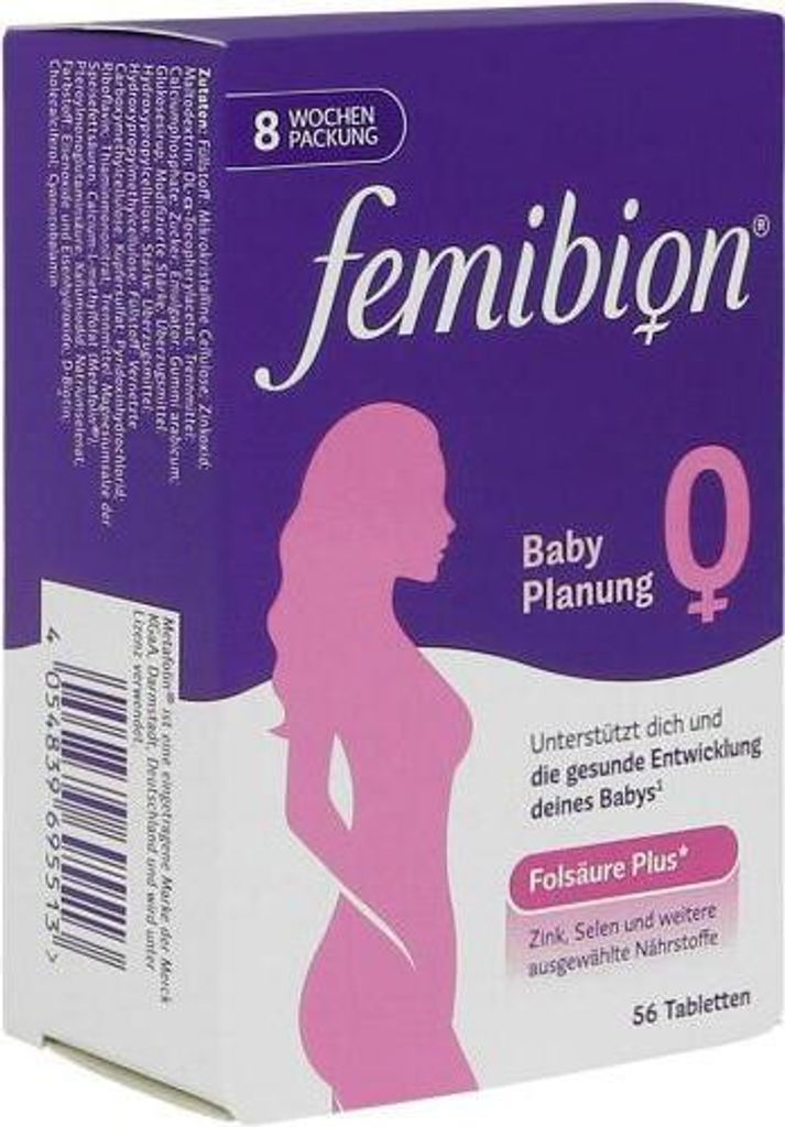 Femibion 0 Babyplanung Tabletten 56 St Pillendosen