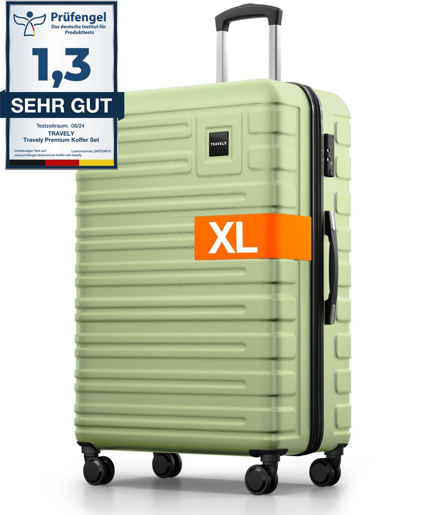 Travely Polycarbonat Koffer Groß 77cm XL - 100L