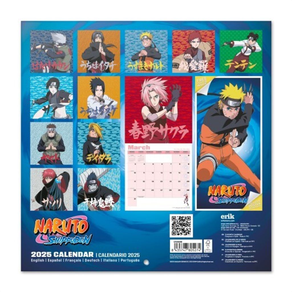 Kalender 2025 Naruto Wandkalender 30x30 cm | Kaufland.de