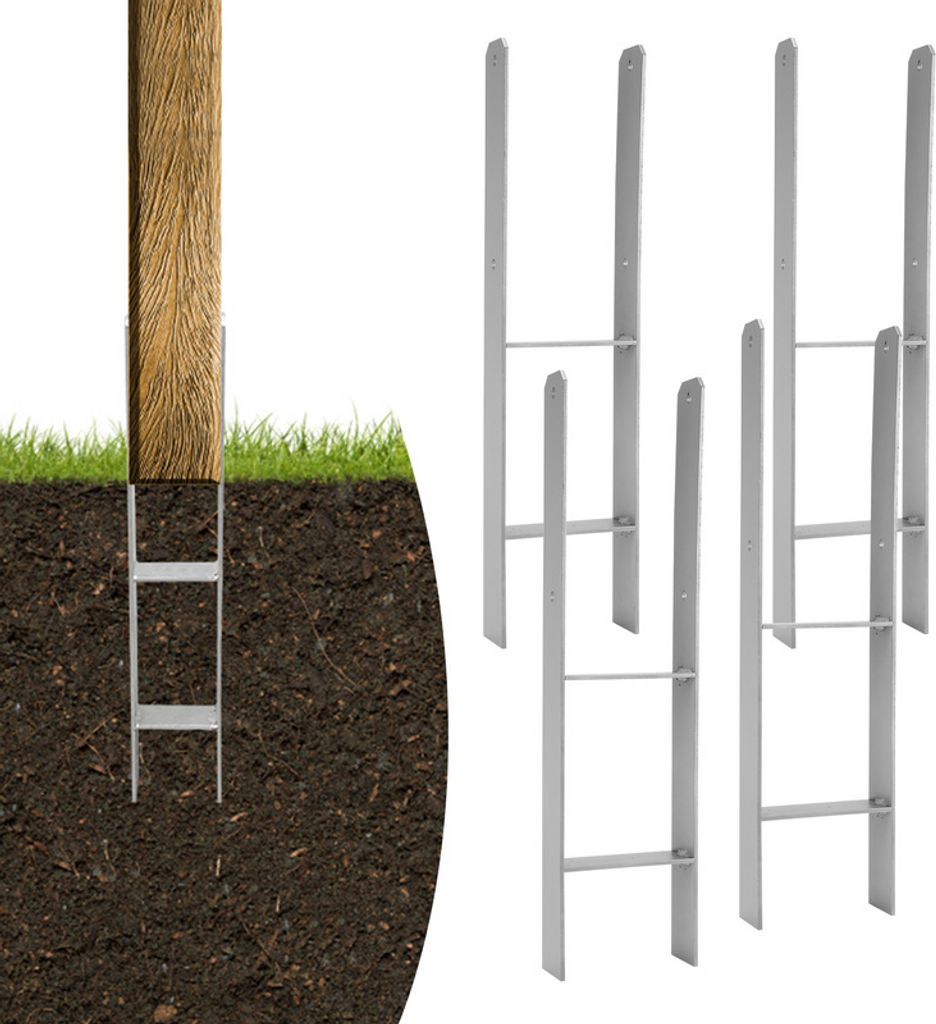 4x 141MM stĺpiková kotva H-kotva | Kaufland.sk