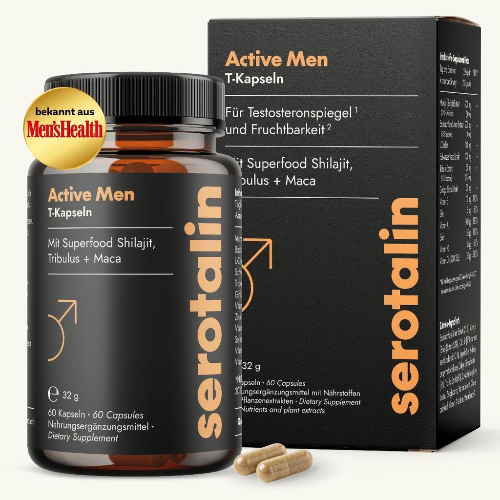 Serotalin Active Men T-Kapseln | Natürliche Wirkstoffe für