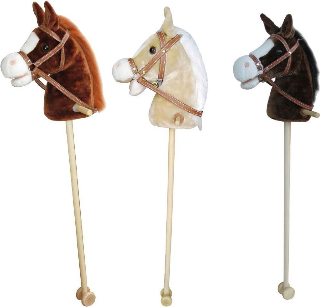 Cavallo a dondolo in peluche Basic con suono 97 cm