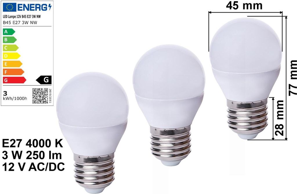 LED Lampe 12V E27 3W 6W Warmweiß Kaltweiß - | Kaufland.de