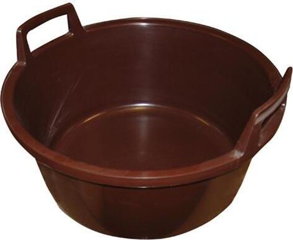 Plastový škopek 56cm s uchy hnědý Jiné kuchyňské doplňky