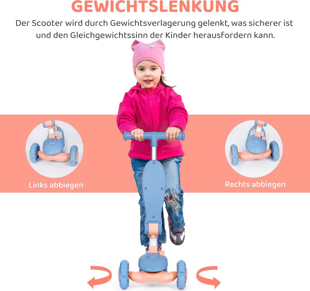 BremToy Kinderroller mit Sitz, mit LED | Kaufland.de
