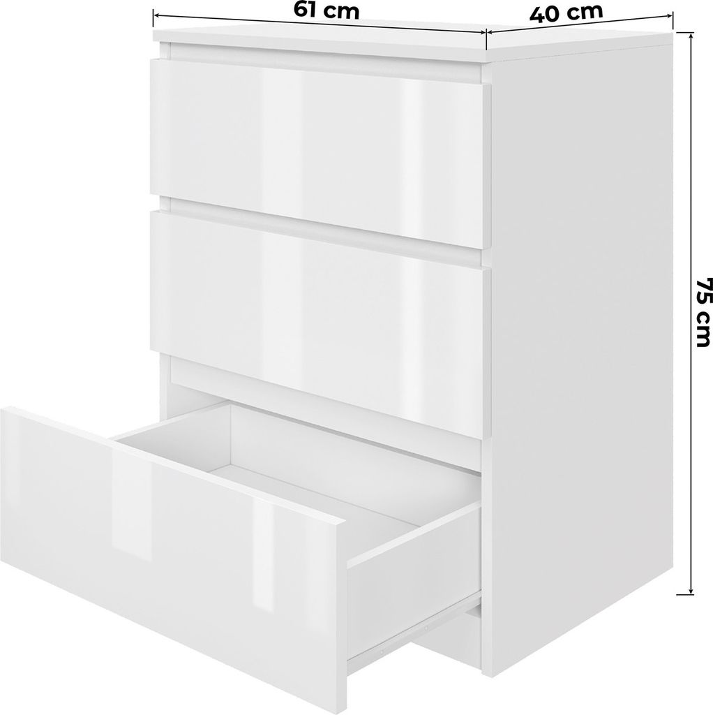 Kommode 60 Cm Tief Mit Schubladen
