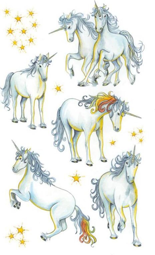 Einhorn Papier Sticker glitter Bastelset | Kaufland.de