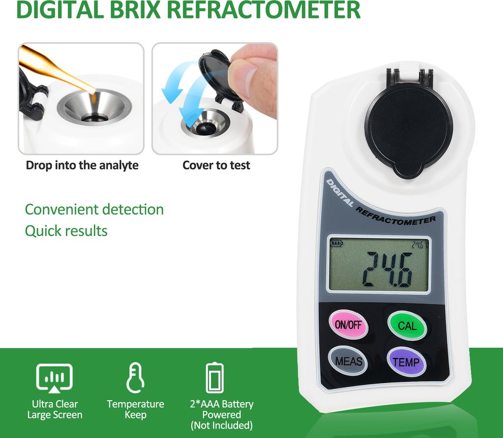 EMSZ-J LCD digitální Brix refraktometr, ruční | Kaufland.cz
