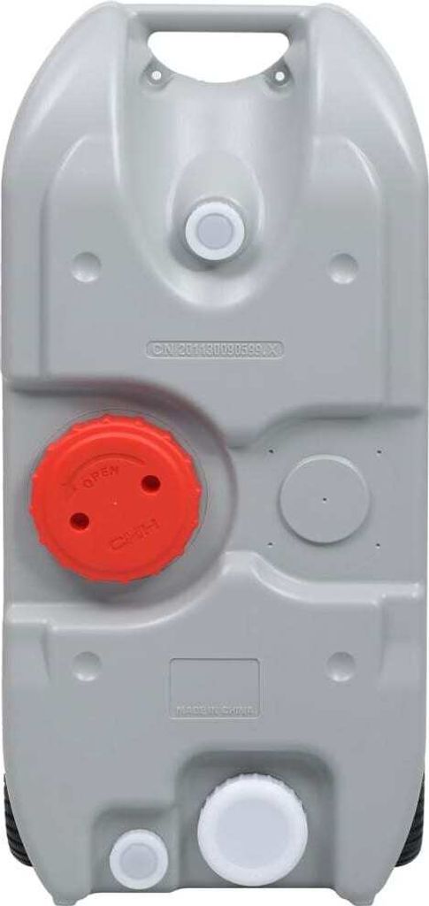 vidaXL Camping-Wassertank mit Rollen 40 L Grau