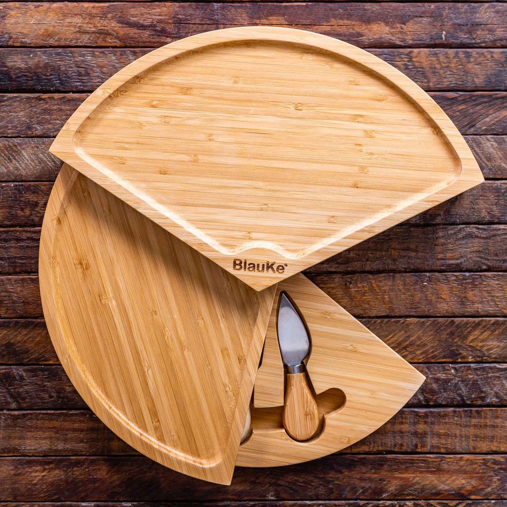 BlauKe® Bambus Käsebrett mit Käsemesser Set – | Kaufland.de