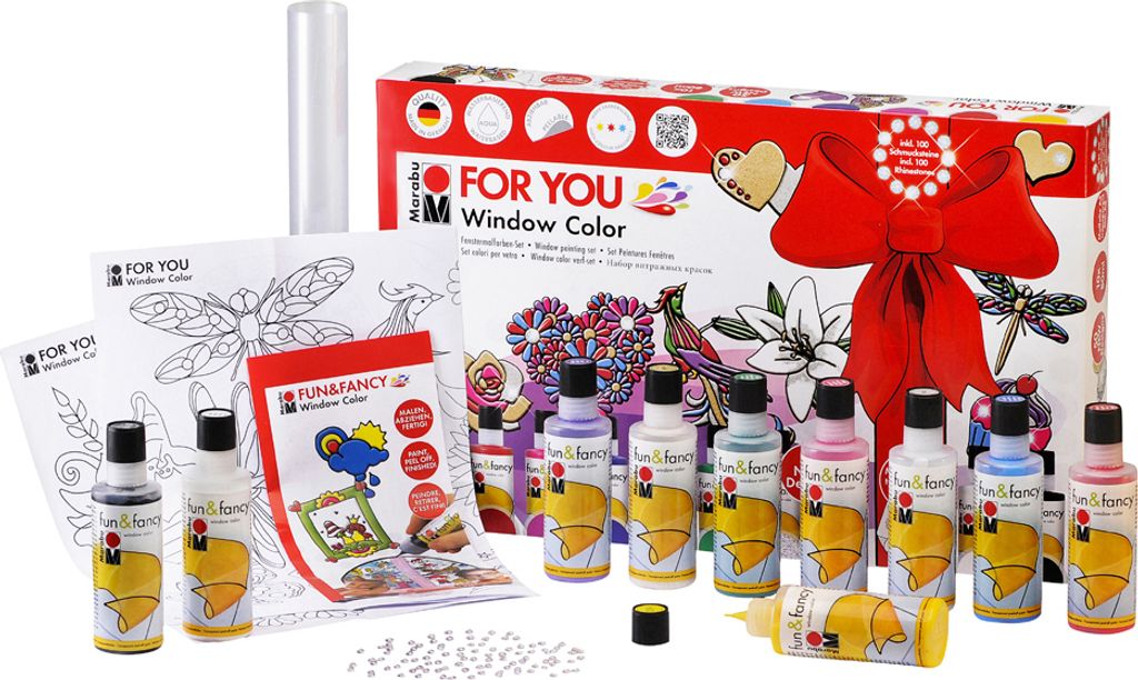 Marabu Window Color "fun & fancy" Set FOR YOU