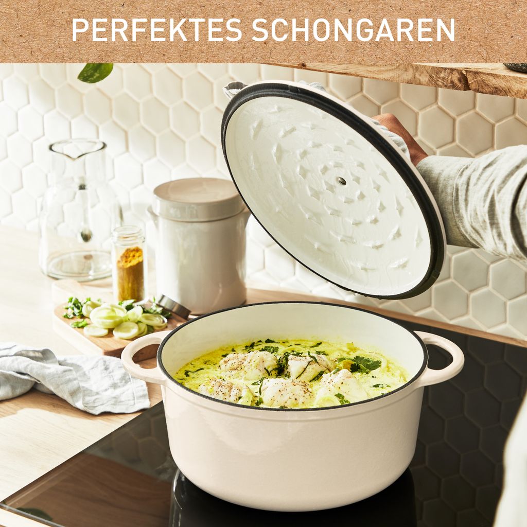 Tefal LOV Gusseisen Kochtopf 25cm (beige) | Kaufland.sk