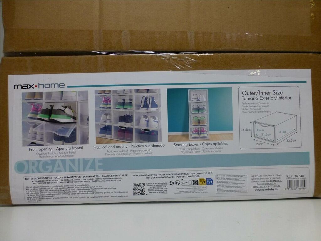 Stohovateľný box na topánky Max Home White 6 | Kaufland.sk