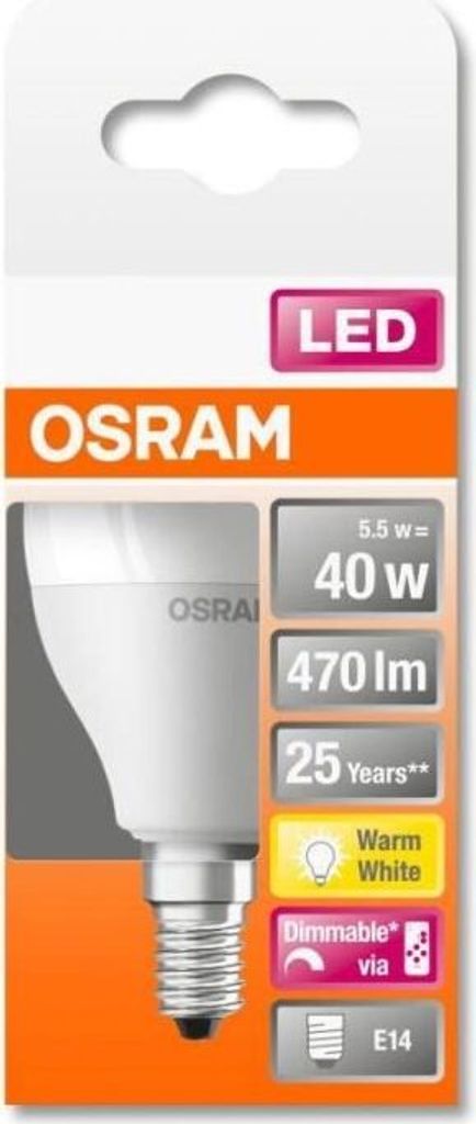 OSRAM STAR+ RGBW LED Lampe mit E14 Sockel, RGB-Farben per