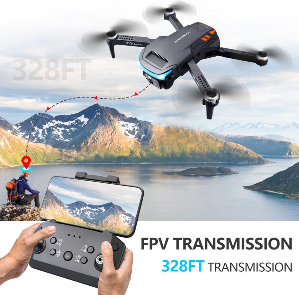 (Black) FPV Drone Skládací kvadrokoptéra | Kaufland.cz