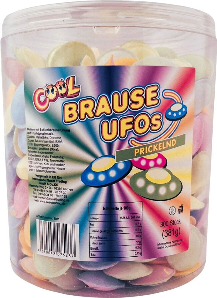 Cool Brause Ufos mit Schleckbrausefüllung mit