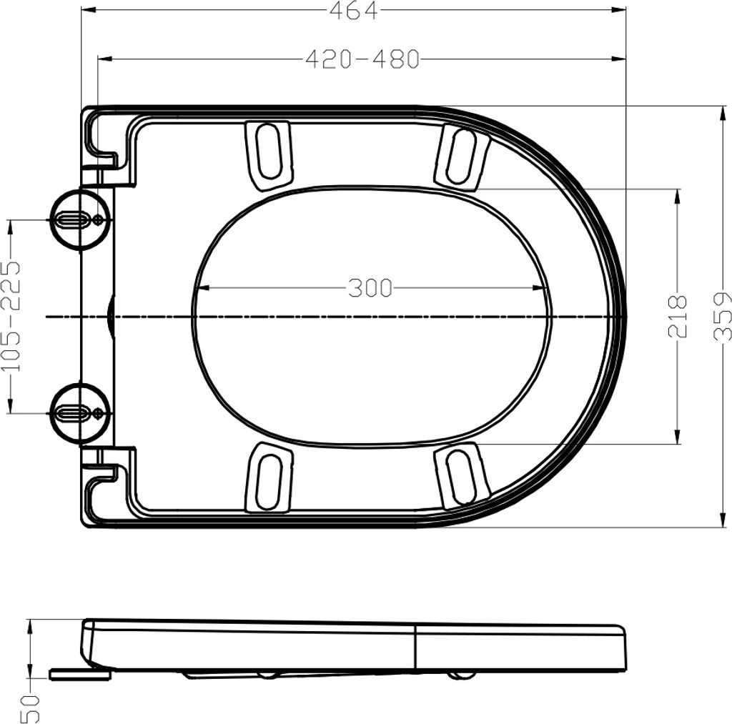 BERNSTEIN Duroplast WC-Sitz U1002 Schwarz mit | Kaufland.de