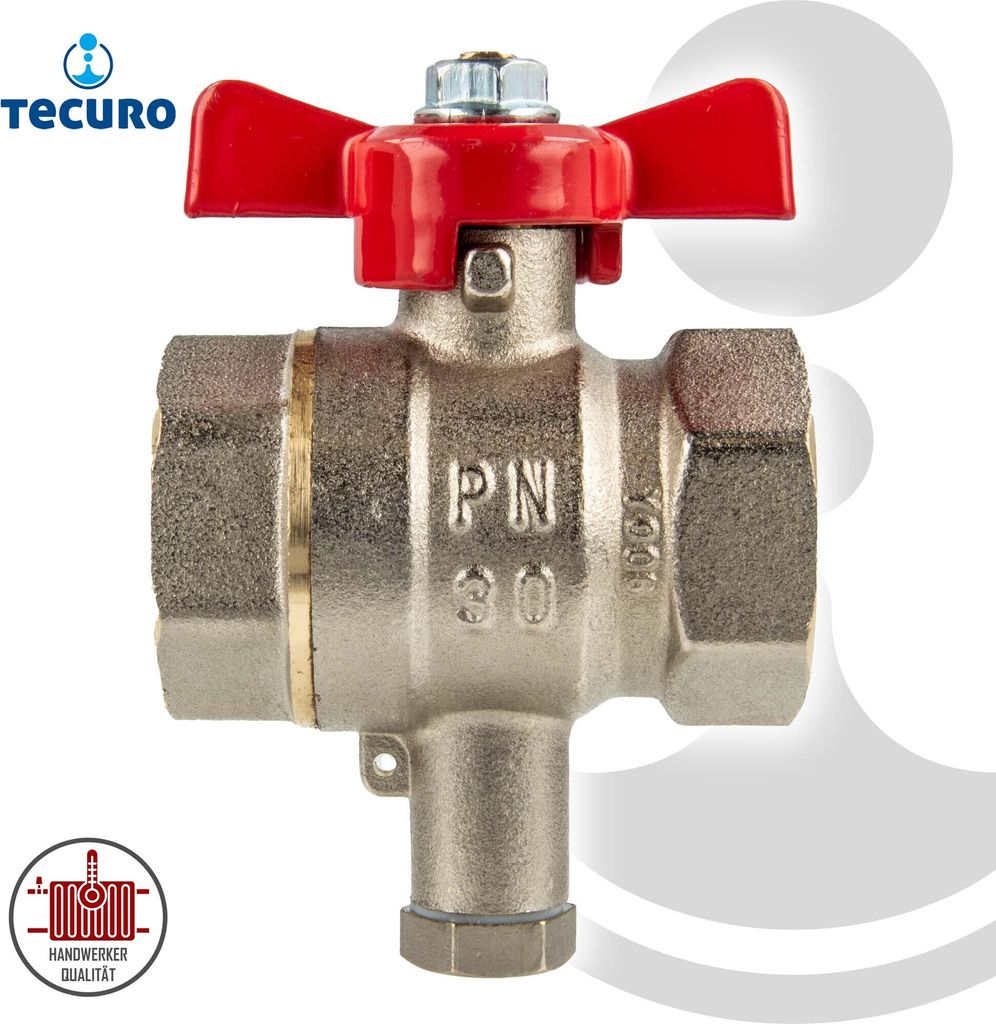 tecuro Kugelhahn mit Messfühleranschluss M10 | Kaufland.de