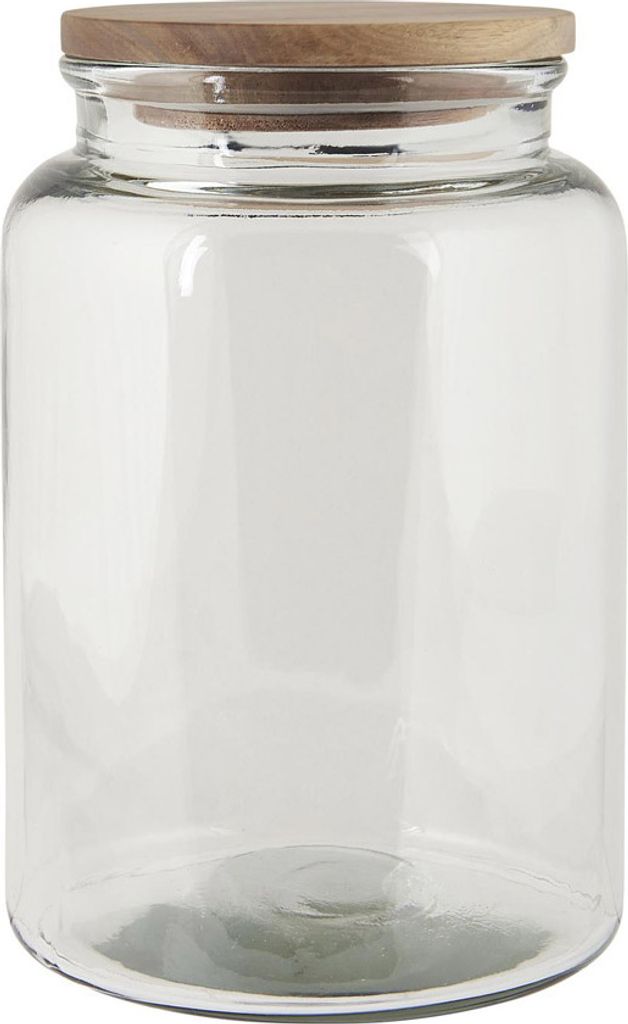 Glasdose Mit Holzdeckel