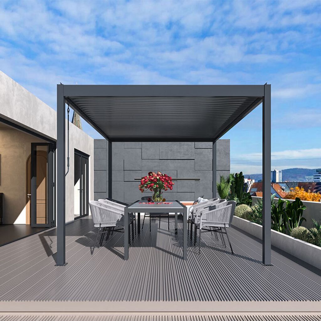 Aluminium Pergola Mit Lamellen