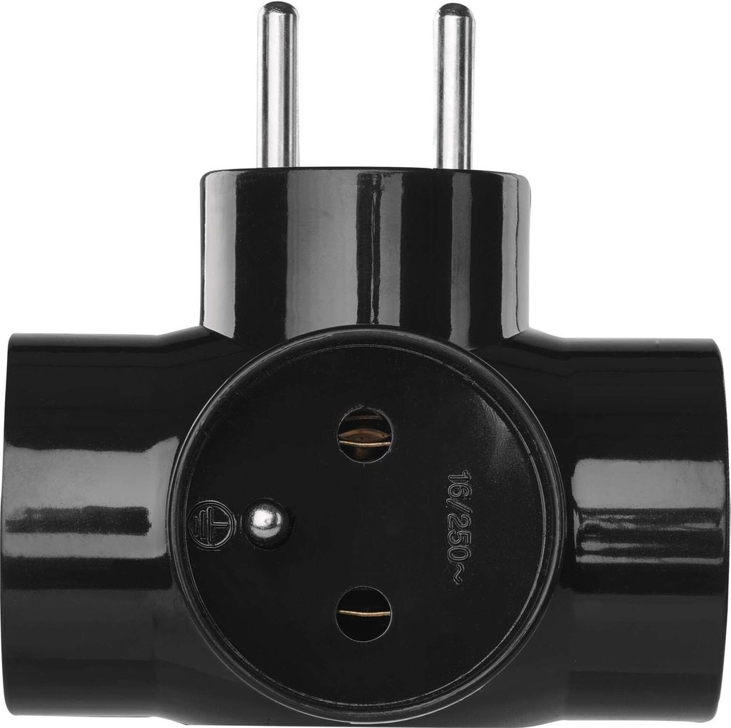 Emos Abweichend Steckdose 3× rund, black | Kaufland.de