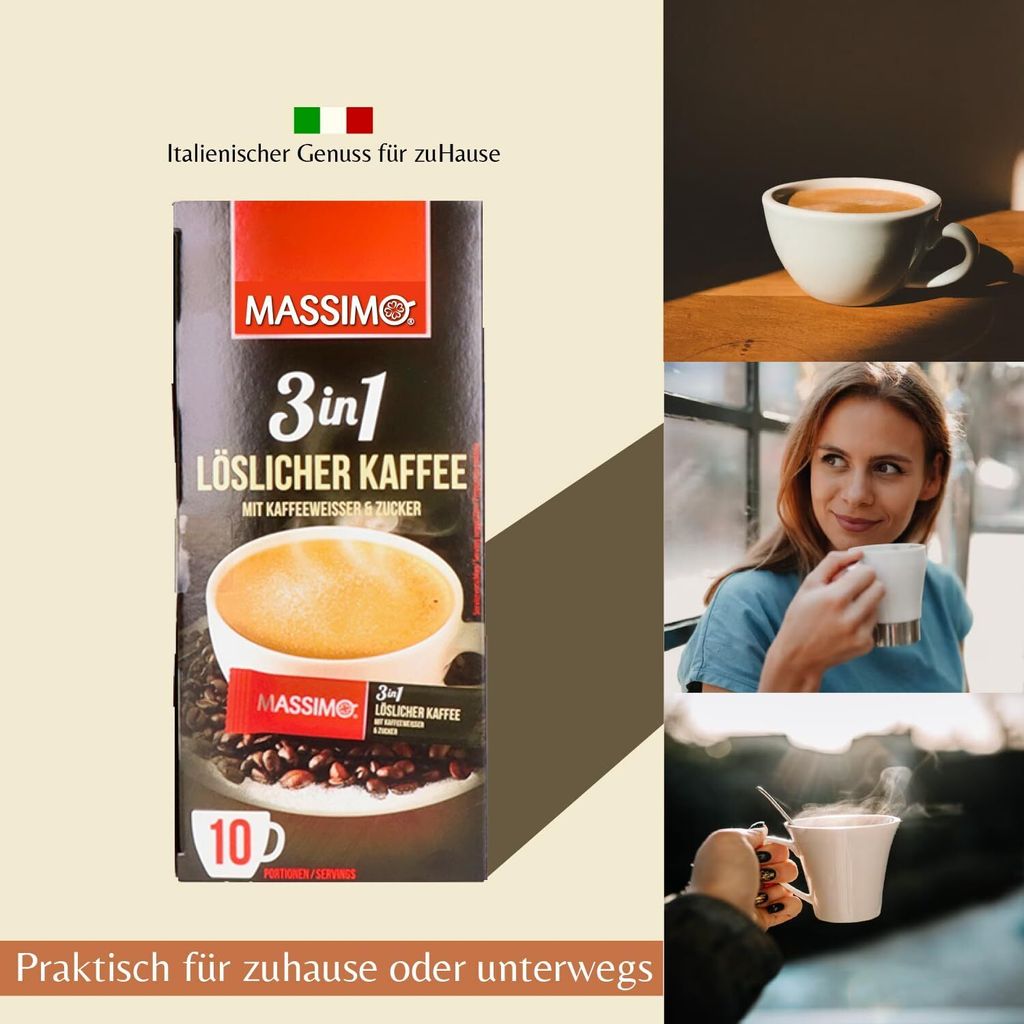 MASSIMO 3in1 Instant Kaffee mit Kaffeeweißer | Kaufland.de