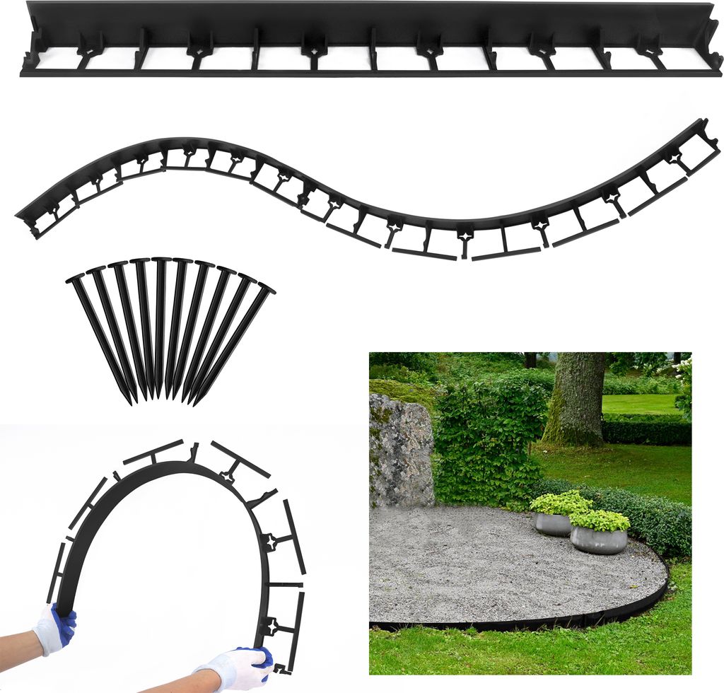 LZQ 12m flexibilní plastové obruby trávníku | Kaufland.cz