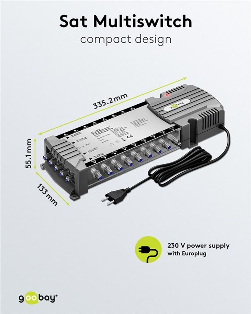 goobay Sat-Multischalter 5 Eingänge/16 | Kaufland.de